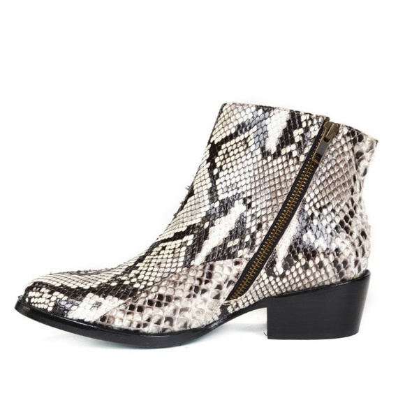 Alcalas Footwear | Shoes | Elia Womens Natural Python Boot | Poshmark